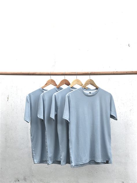 Classic Crew Neck Short Sleeve Pewter Grey Enzayn Ceylon