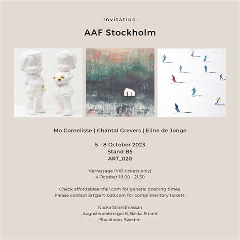 Join Us At Aaf Stockholm Next Week More Info Art Art 020
