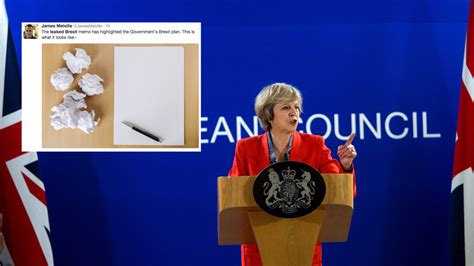 The Brexit Plan Is There Is No Brexit Plan Says Leaked Memo Mashable