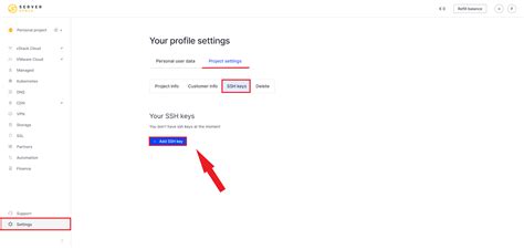 How To Work With Projects In Serverspace Serverspace Control Panel