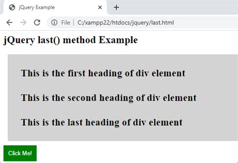 Jquery Last Method Codingtag