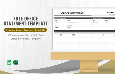 Statement Template In Excel FREE Download Template Net