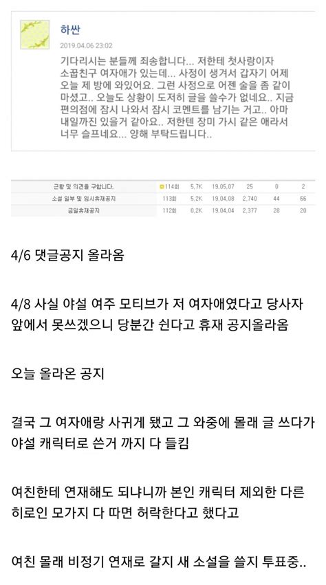 소꿉친구를 모델로 야설을 쓴 사람의 최후 질문엔 팰월드 팔월드 위키 발로란트 배그 던파 메이플 리니지 공략 디시 갤러리