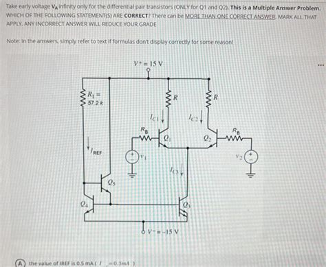 Take Early Voltage Va Infinity Only For The