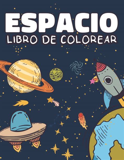 Buy Espacio Libro De Colorear ilustración de planetas astronautas naves espaciales y