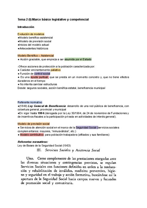 Tema 2 I Marco Basico Legislativo Y Competencial 1 Pdf