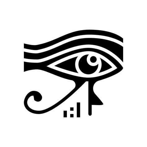 Eye Egypt Glyph Icon Vector Illustration 10143820 Vector Art At Vecteezy