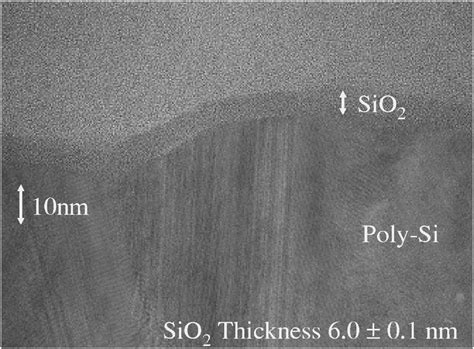 Cross Sectional Transmission Electron Microscopy Image Of The