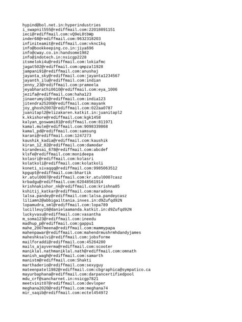 Rediffmail User Login Details Pdf