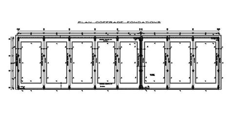 Formwork Of Foundation Design In Autocad 2d Drawing Cad File Dwg File