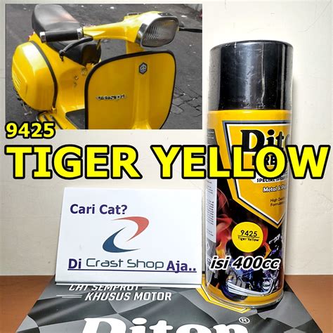 Jual Cat Pilox Diton Premium TIGER YELLOW 9425 400cc Warna Kuning