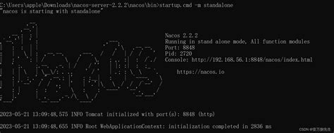 Nacos Win10 安装及配置（单机版）win10安装nacos Csdn博客