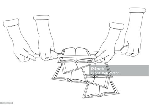 눈금자 테이프가 있는 책의 연속 한 줄 가는 선 그림 벡터 측정 가이드 개념입니다 등고선 그리기 창의적인 아이디어 개선에 대한