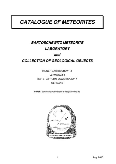 Pdf Laboratory And Collection Of Geological Objects Rainer