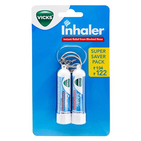 Vicks Non Medicated Portable Nasal Inhaler 2 Count
