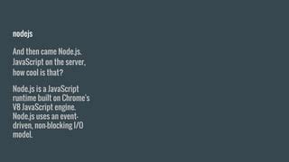 Web With Nodejs PPT