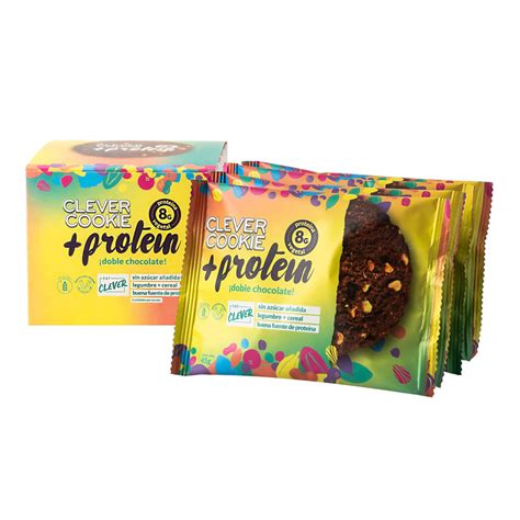 Clever Cookie Protein Doble Chocolate Display 4 Unidades Eat Clever