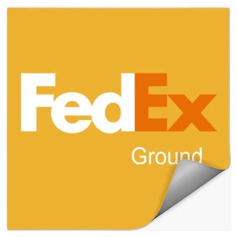 Fedex Variation Stickers Fedex Express Stickers Square Sticker 2 X 2 Gold Sold By Pertinent
