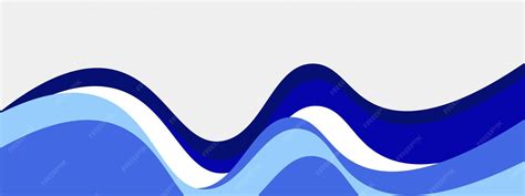 Plantilla De Banner De Gradiente Azul Abstracto Con Formas De Curva De