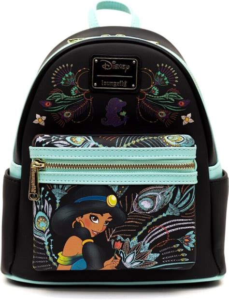 Loungefly Backpack Disney Aladdin Jasmine Peacock Backpack Sisters