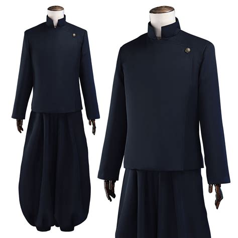 Jujutsu Kaisen Anime Cosplay Costume Geto Gojo Jacket Pants Wig Dark