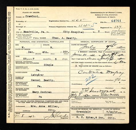 Charles A Beatty 1859 1912 Find A Grave Memorial