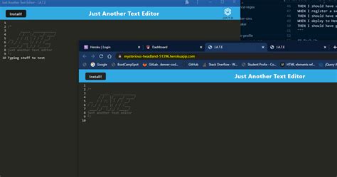 Pwa Text Editor Module Hw Progressive Web Applications Pwa Challenge Text Editor