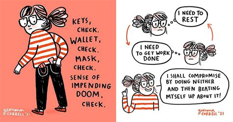 Cartoonist Illustrates Relatable Comics About Mental Health 20 Pics