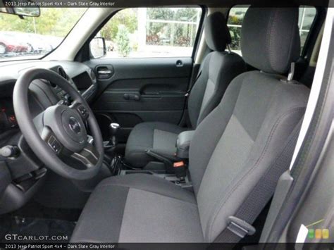 Dark Slate Gray Interior Photo For The 2013 Jeep Patriot Sport 4x4