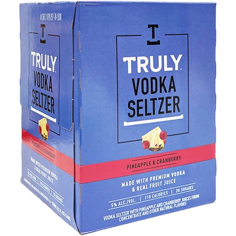 Truly Vodka Seltzer Pineapple And Cranberry Gotoliquorstore