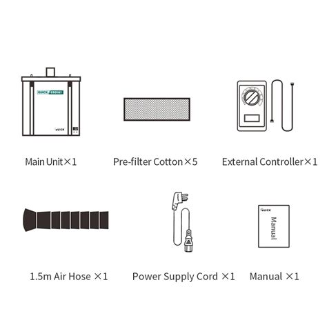 High Quality Fume Extractor System Quick 6601 6101a1 Low Noise Air