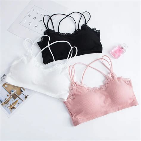 New Modal Sexy Back Wrapped Chest Breathable Wind Chest Pad Lace Chest