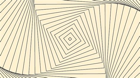 Premium Photo Abstract Hypnotic Optical Illusion Of Rotating Squares