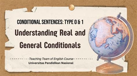 Understanding General Conditionals In Englishpdf