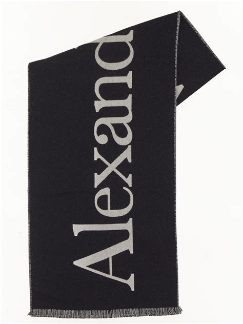 Alexander Mcqueen Classic Logo Scarf Alexander Mcqueen