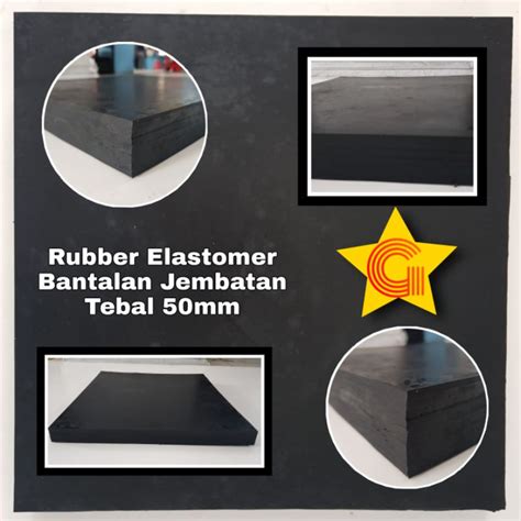 Jual Packing Rubber Elastomer Sheet 40x40x5cm Karet Packing Multiguna