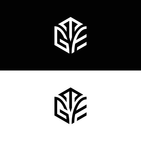 Tgf Hexagon Logo Vector Develop Construction Natural Finance Logo Real Estate Suitable For