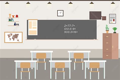 빈 학교 방 인테리어 교육적인 벽 내부 Png 일러스트 및 벡터 에 대한 무료 다운로드 Pngtree