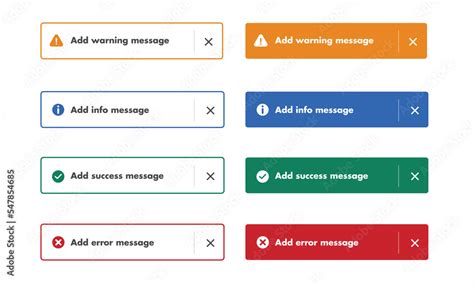 Notification Messages Success Warning Error Info Toast Push