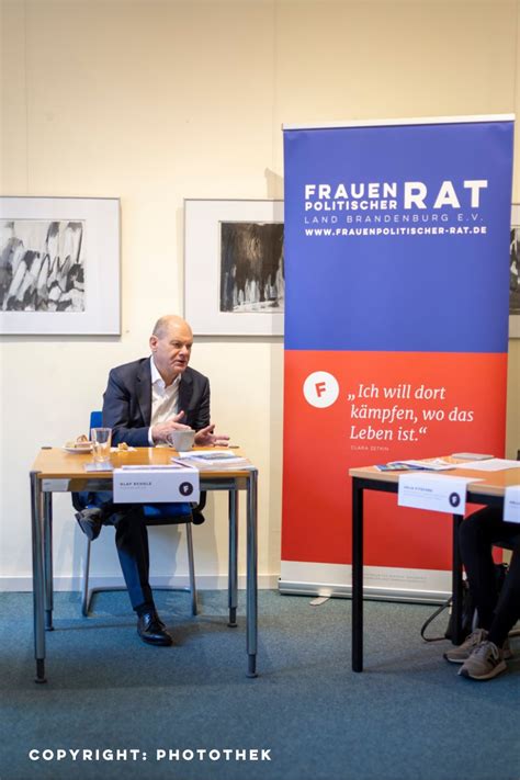 Frauenpolitischer Rat Land Brandenburg E V Bundeskanzler Olaf Scholz