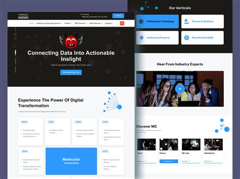 data science website on behance