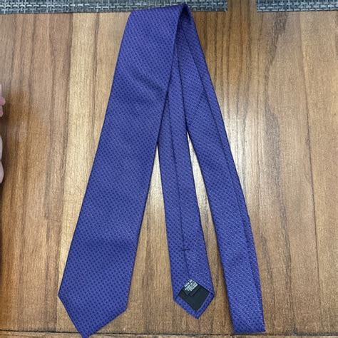 Boss Hugo Boss Mens 100 Silk Tie ~ Blue And Purple ~ Made In Italy