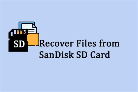 How To Perform A SanDisk SD Card Recovery