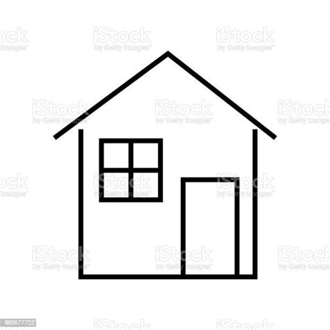 Icône De Maison Icône Vector Illustration De Lélément Simple Conception