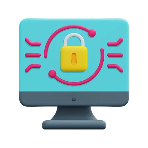 Premium Vector 3d Computer With Ransomware Icon Vector Isolated On
