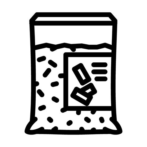 Wood Pellets Biomass Energy Line Icon Vector Illustration 35744930