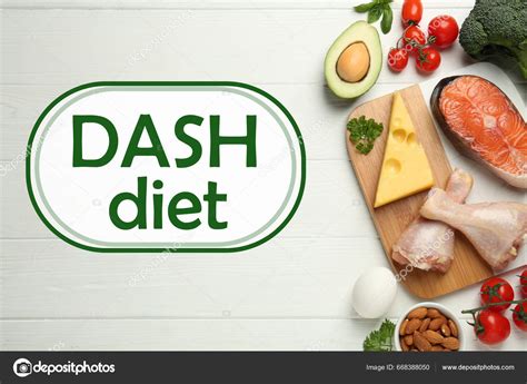 Dietary Approaches Stop Hypertension Many Different Healthy Food Words
