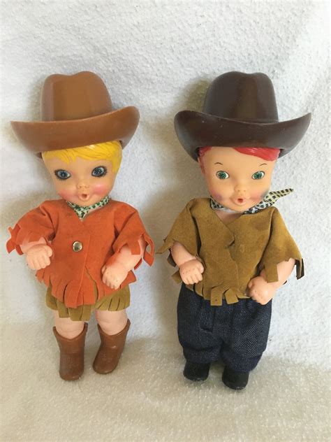 Vintage Dolls S Sip Along Sue Cowgirl And Sip Along Sam Cowboy