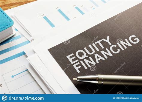 Conceptual Hand Written Text Showing Equity Financing Stock Photo