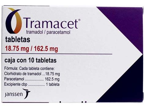 Janssen Tramacet 18751625 10 Tab Tramadolpara H E B México